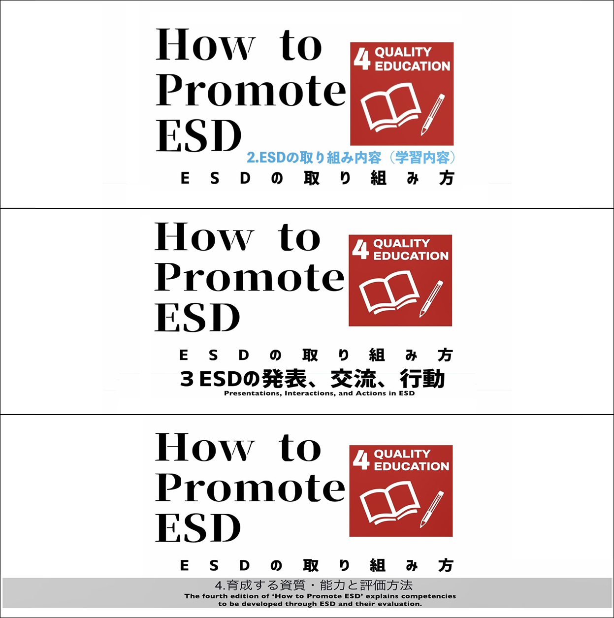 【動画】「How to Promote ESD ―ESDの取り組み方―vol.2～4」を公開しました - 公益財団法人ユネスコ・アジア文化センター